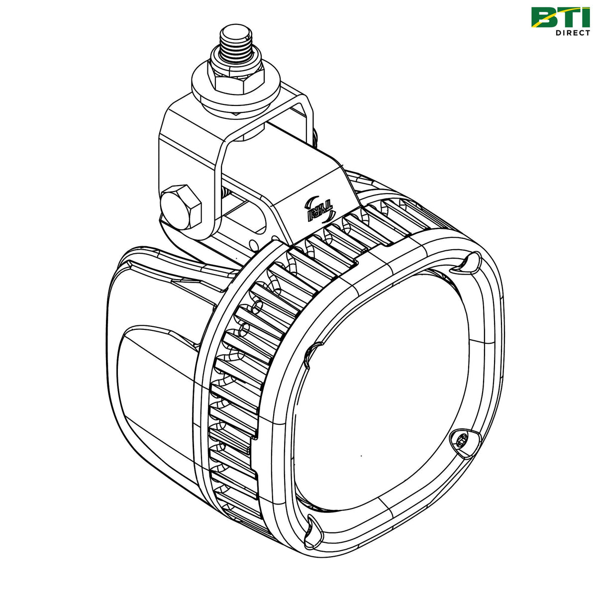 5HG292618: Round LED Work Light, 12 Volt – BTI Direct