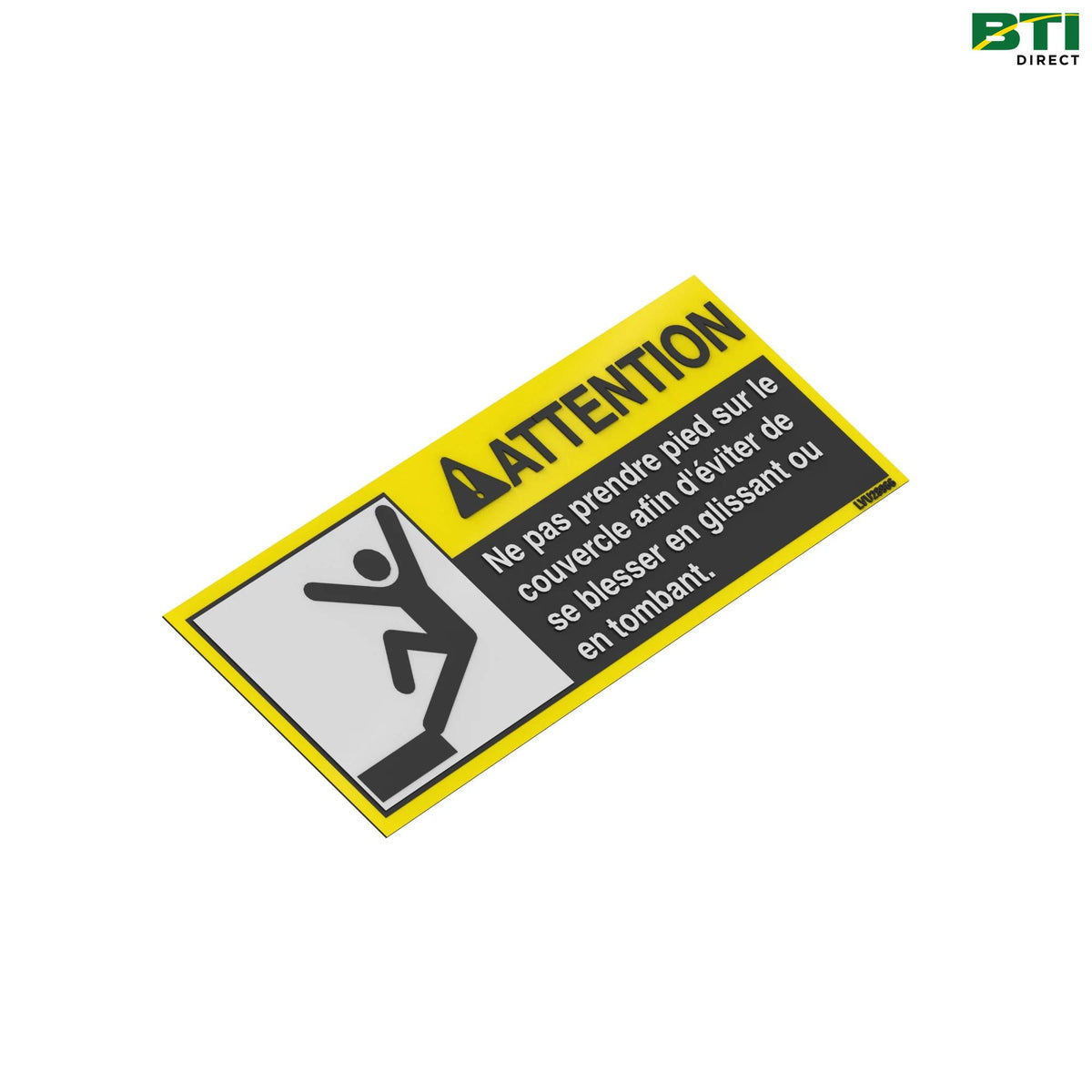 LVU28966: No Step Warning Label, French – BTI Direct