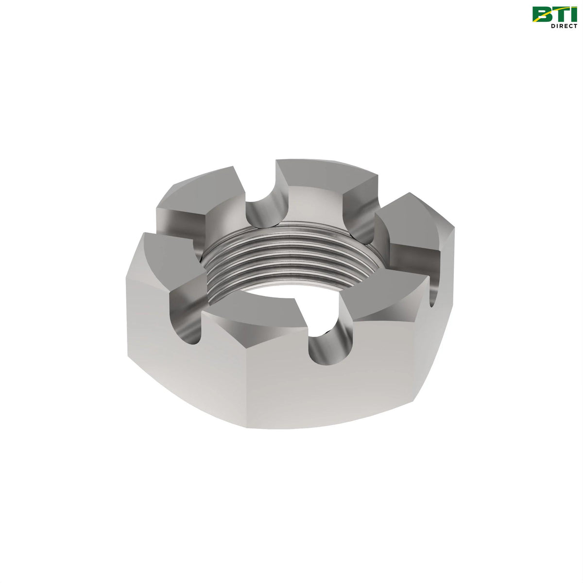 14M7181: Hexagonal Slotted Nut, M24 – BTI Direct